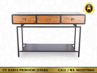 Meja Konsul Minimalis Industrial Model Terbaru Mebel Jepara