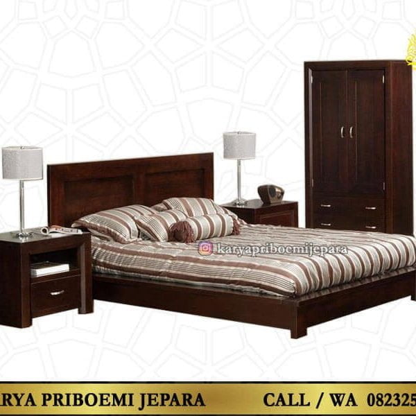 Kamar Set Jati Minimalis Modern Elegan Asli Jepara